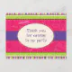 Sassy Girl Thank You Postcard | Zazzle