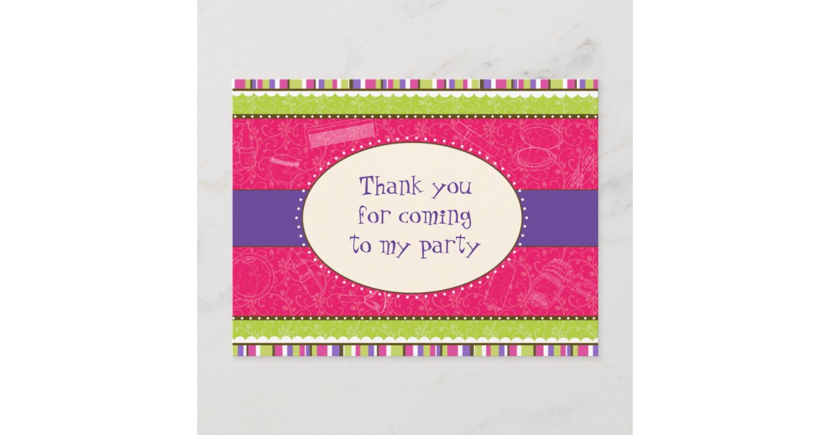 Sassy Girl Thank You Postcard | Zazzle