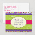 Sassy Girl Thank You Postcard | Zazzle