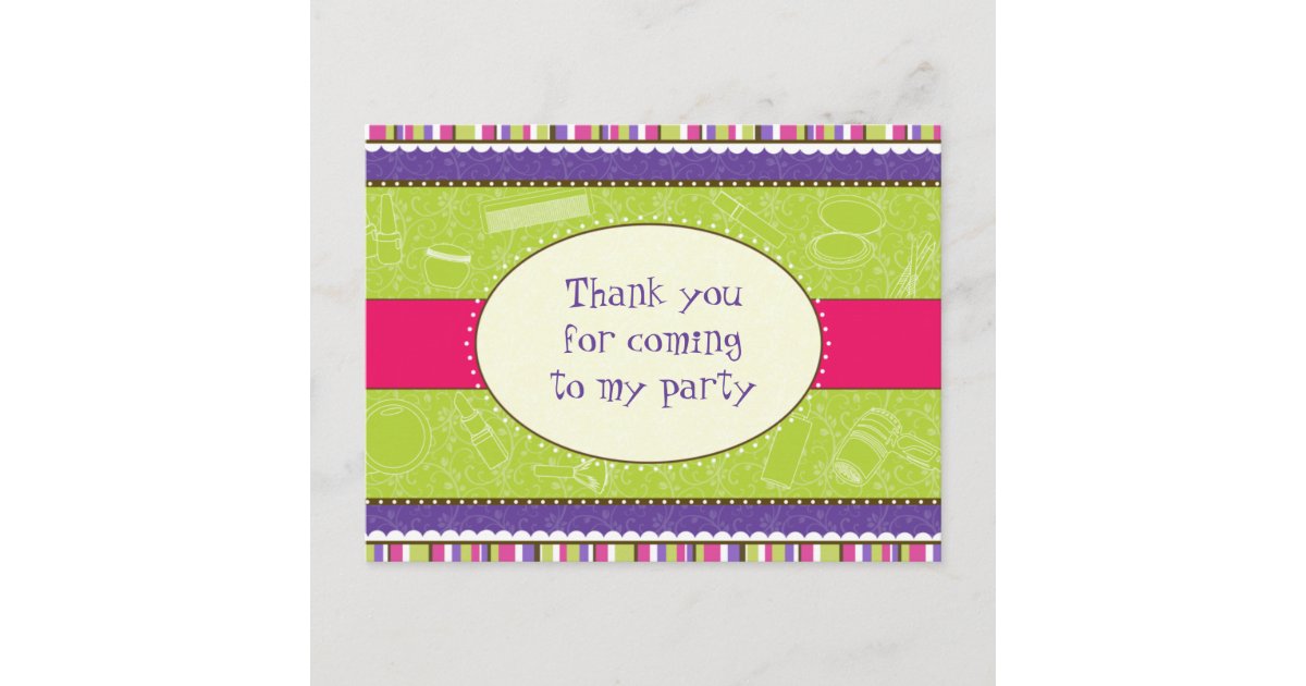 Sassy Girl Thank You Postcard | Zazzle