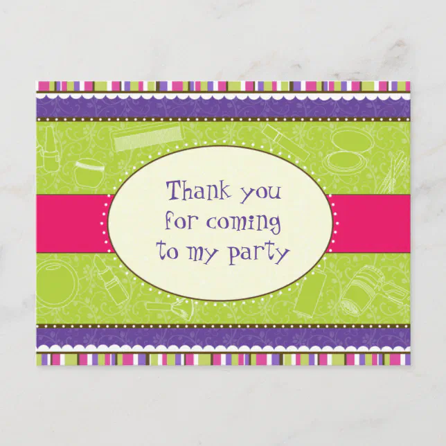 Sassy Girl Thank You Postcard | Zazzle