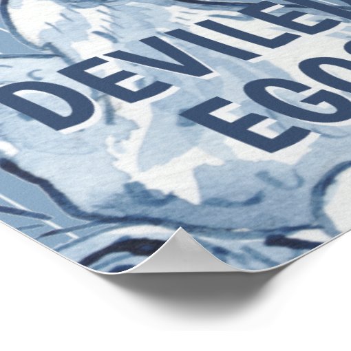 Sassy Hens Lay Deviled Eggs Funny Blue Chicken Art Poster | Zazzle