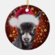 Sassy Pygmy Goat Santa Hat Christmas Ornament | Zazzle
