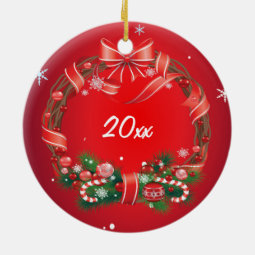 Sassy Pygmy Goat Santa Hat Christmas Ornament | Zazzle