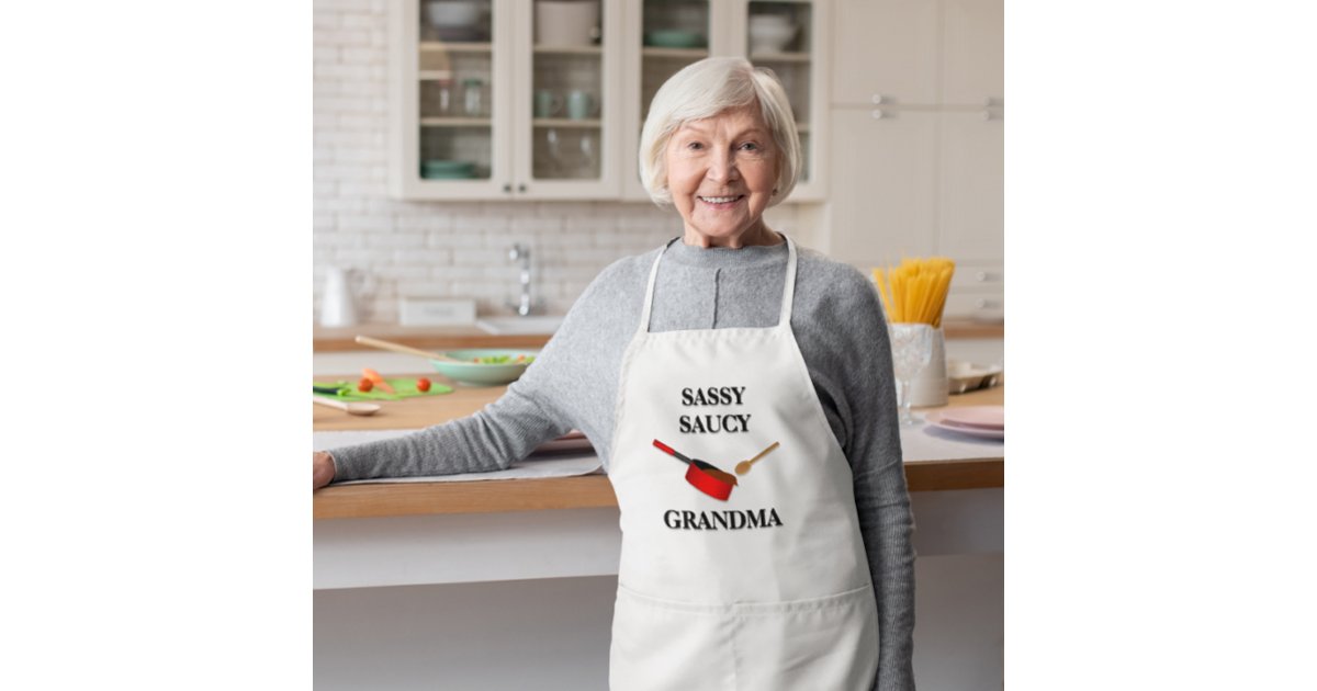 Sassy Saucy Chef Personalized Sauce Pan Apron | Zazzle