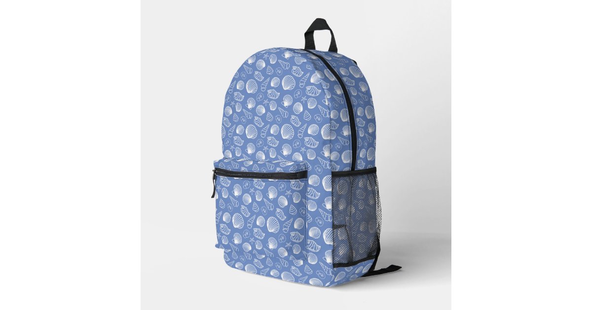 Sassy Seashell Pattern Printed Backpack | Zazzle