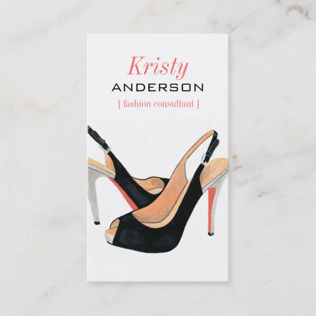 Sassy Shoes Business Card | Zazzle