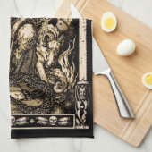 Satan Enthroned 16x24 on Twill Cotton - Towel | Zazzle