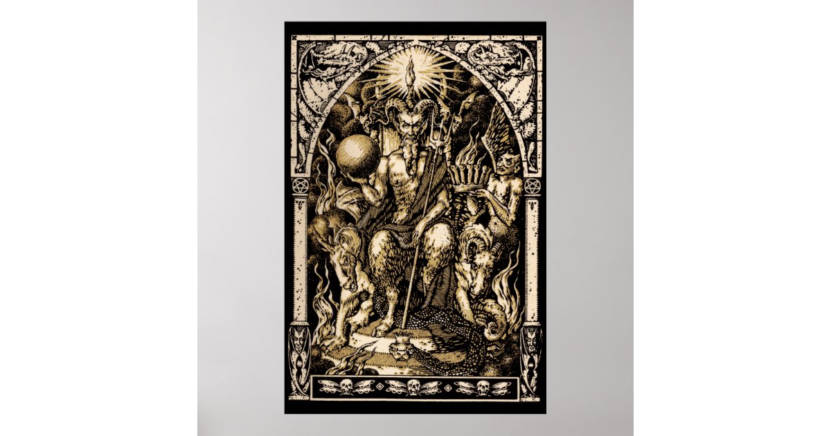 Satan Enthroned 24x36 Art Poster | Zazzle