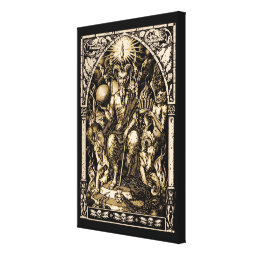 Satan Enthroned 24x36 Canvas Wall Art | Zazzle