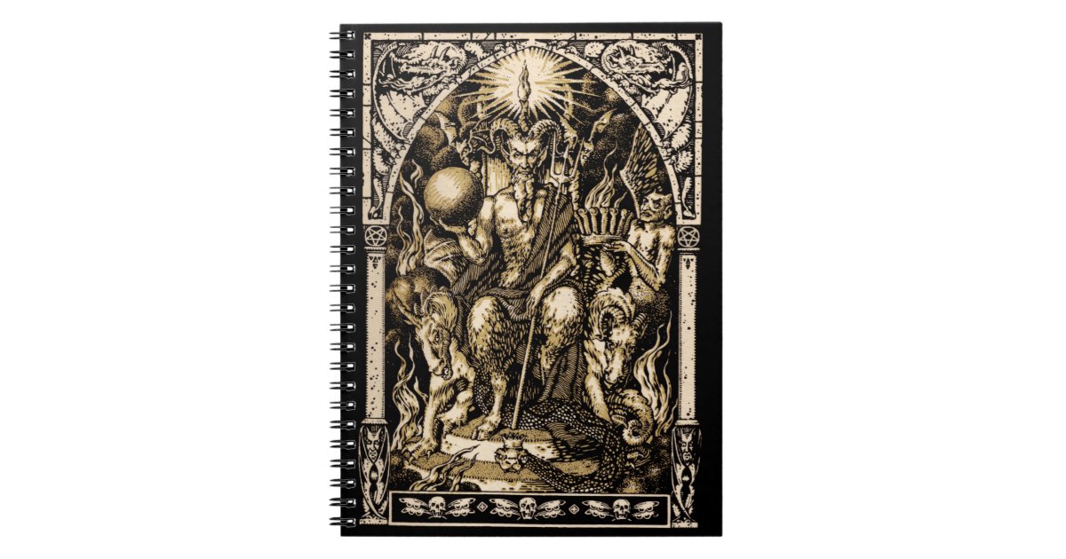 Satan Enthroned Spiral Notebook | Zazzle