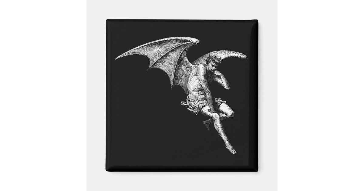 Satan Thinking Magnet | Zazzle