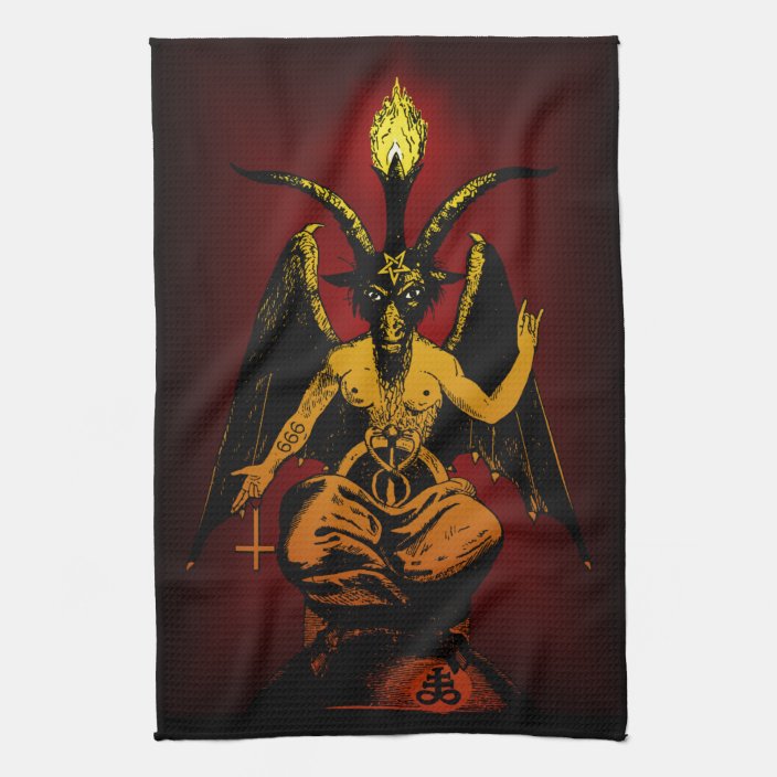 Satanic Goat 16x24 on Cloth | Zazzle.com
