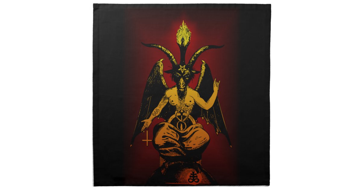 Satanic Goat 20x20 on Cloth | Zazzle