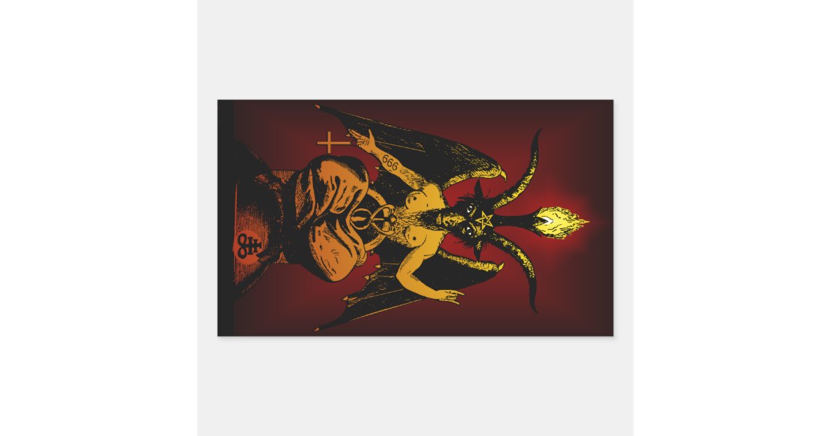 Satanic Goat Sticker | Zazzle