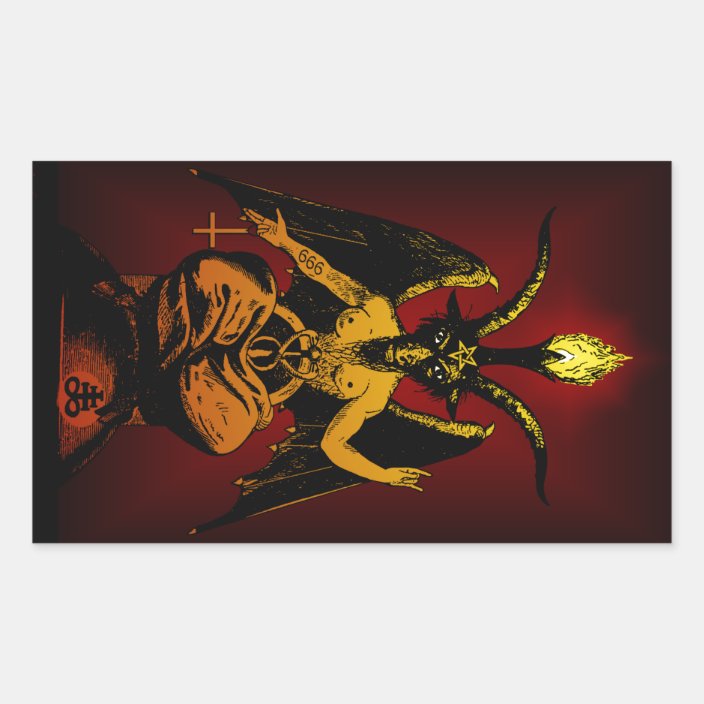Satanic Goat Sticker | Zazzle.com
