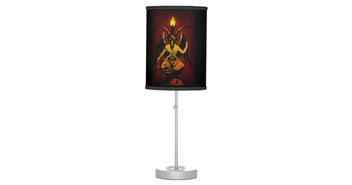 Satanic Goat Table Lamp | Zazzle