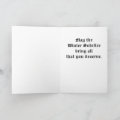 Satanic Goat Winter Solstice Greeting Card | Zazzle