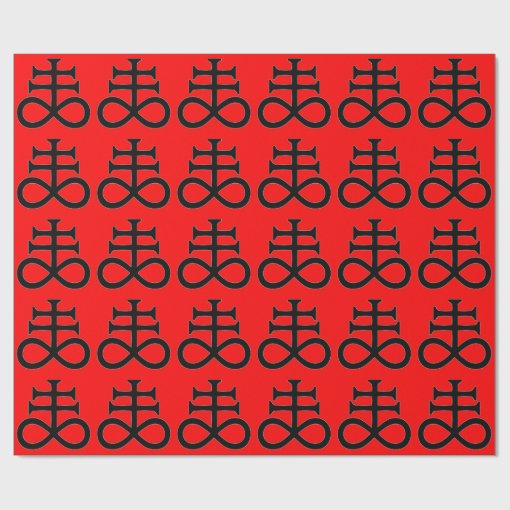 SATAN'S CROSS WRAPPING PAPER | Zazzle