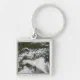 Satellite image of The Alps mountain range Keychain | Zazzle