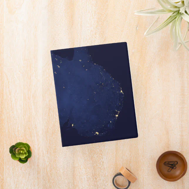 Satellite The Night Lights Of Australia. Mini Binder | Zazzle