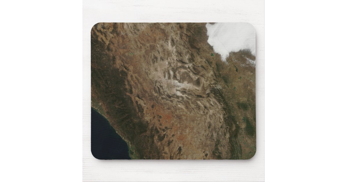 Satellite view of the landscape of central Mexi Mouse Pad | Zazzle