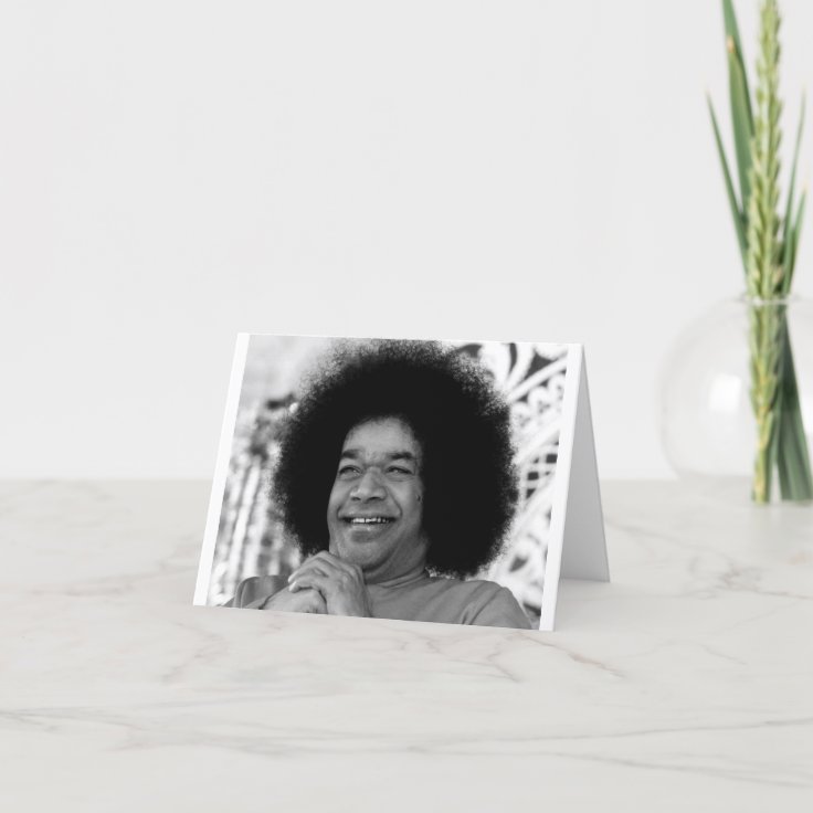 Sathya Sai Baba greeting card | Zazzle