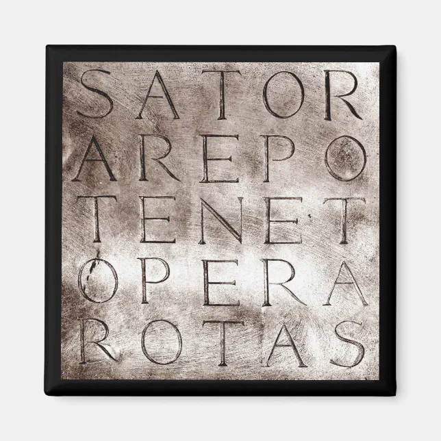 Sator Rotas Ancient Secret Magical Symbol Magnet | Zazzle