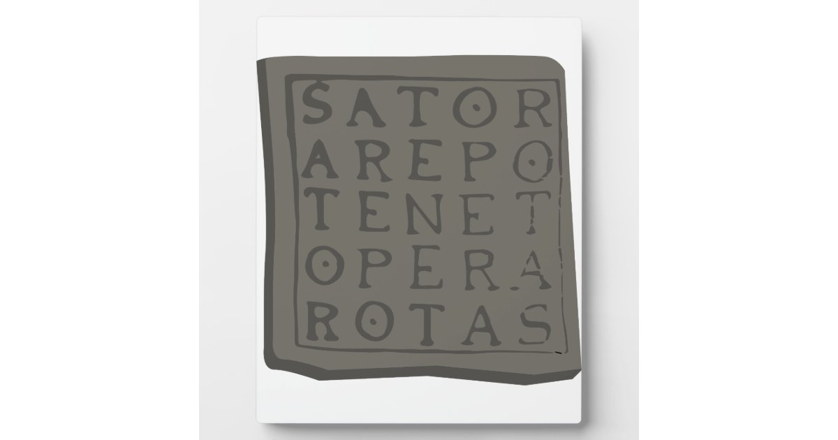Sator Square Plaque | Zazzle