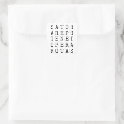 Sator square square sticker | Zazzle