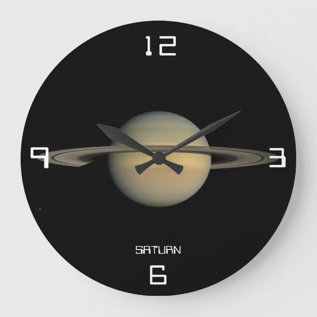 Saturn Astronomical Wall Clock | Zazzle