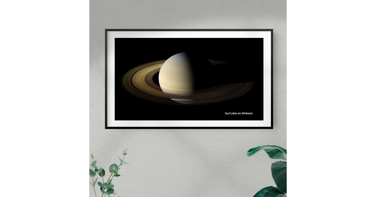 Saturn at Spring Equinox, Cassini-Huygens Poster | Zazzle