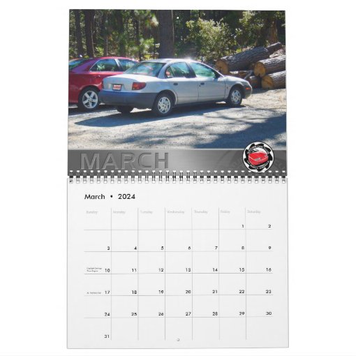 Saturn Car Club Custom Printed Calendar | Zazzle