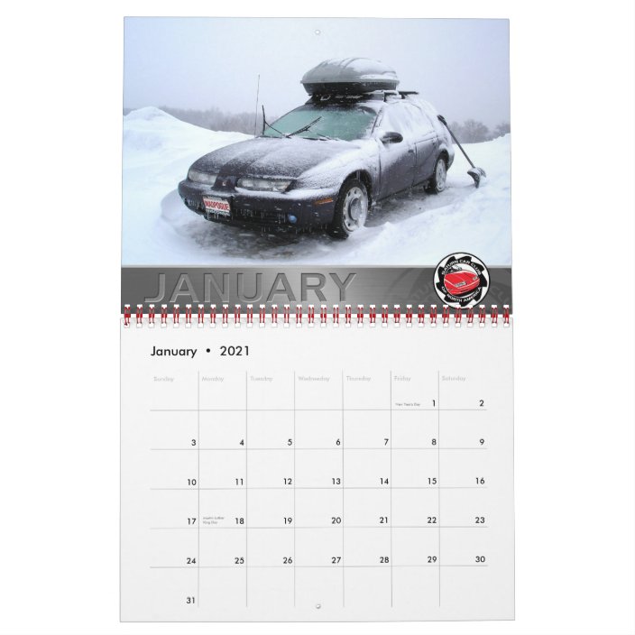 Saturn Car Club Custom Printed Calendar | Zazzle.com