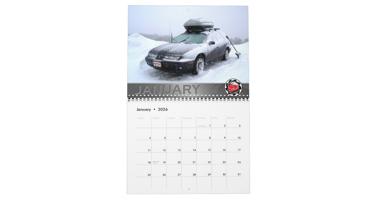 Saturn Car Club Custom Printed Calendar | Zazzle