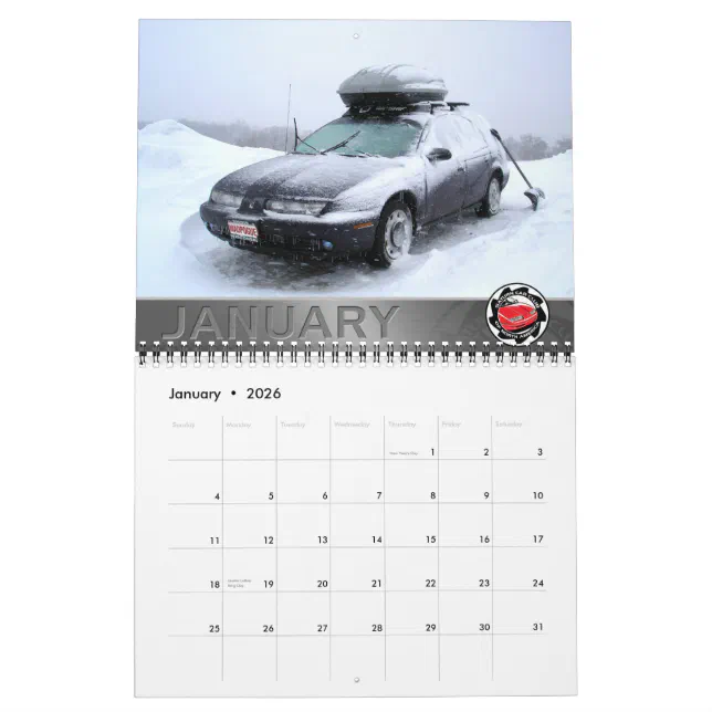 Saturn Car Club Custom Printed Calendar | Zazzle