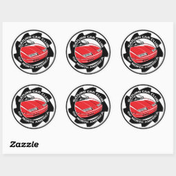 Saturn Car Club of North America 3" round sticker | Zazzle