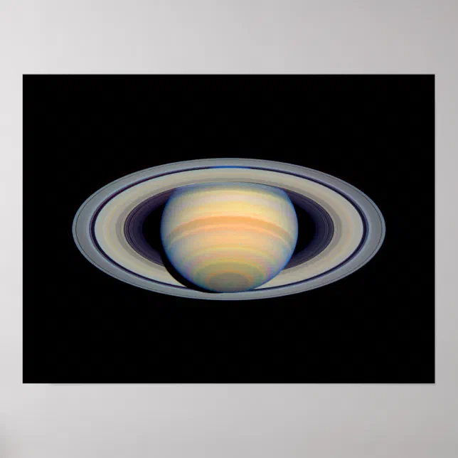 Saturn (Hubble Telescope) Poster | Zazzle