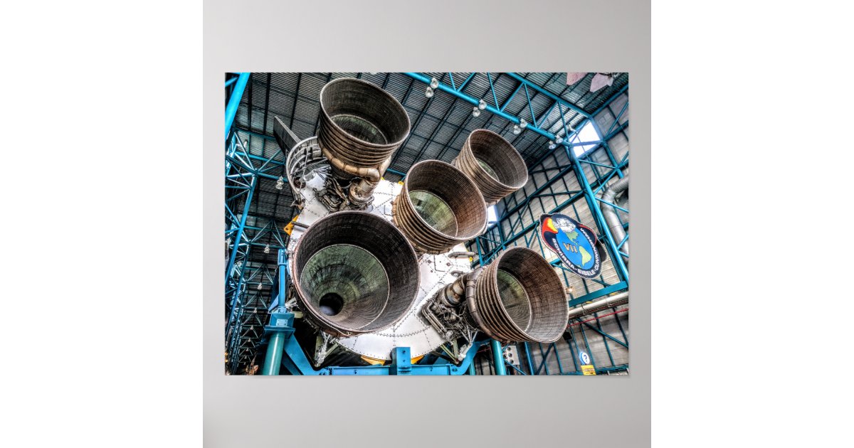 Saturn V Rocket Engine Poster | Zazzle