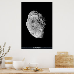 Saturn's Moon Hyperion Poster | Zazzle