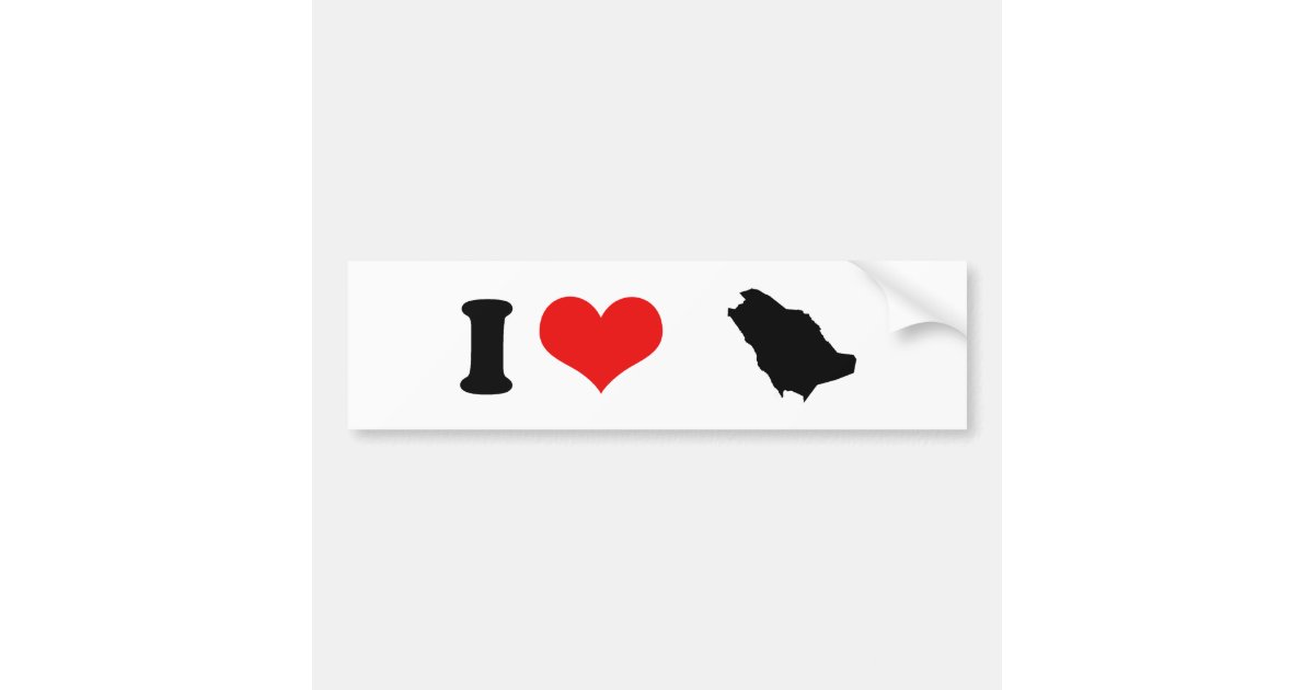 SAUDI ARABIA BUMPER STICKER | Zazzle