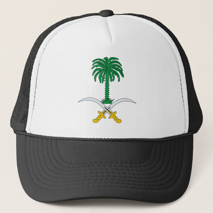 Saudi Arabia Coat of Arms Trucker Hat | Zazzle.com