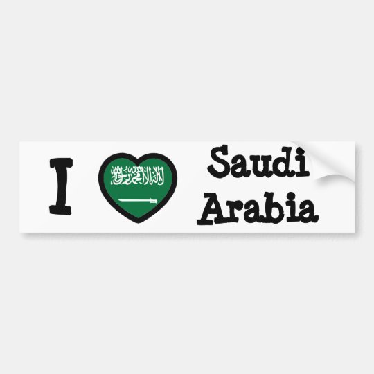 Saudi Arabia Flag Bumper Sticker | Zazzle.com