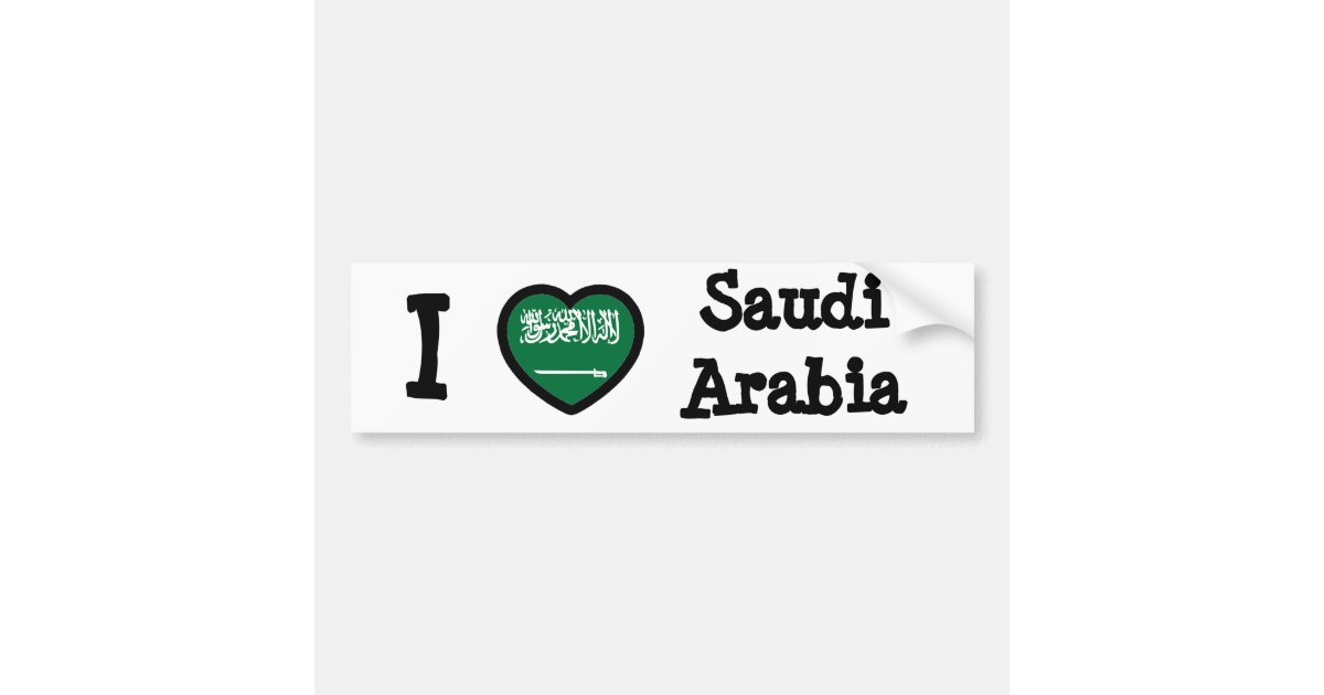 Saudi Arabia Flag Bumper Sticker | Zazzle