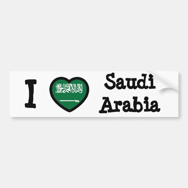 Saudi Arabia Flag Bumper Sticker | Zazzle