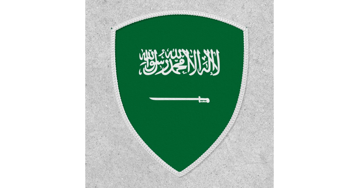 Saudi Arabian Flag, Flag of Saudi Arabia Patch | Zazzle