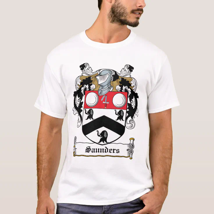 Saunders Family Crest T-Shirt | Zazzle