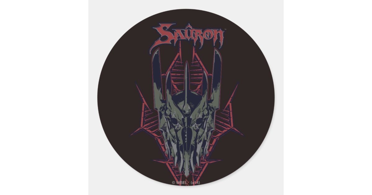 Sauron Icon Classic Round Sticker | Zazzle