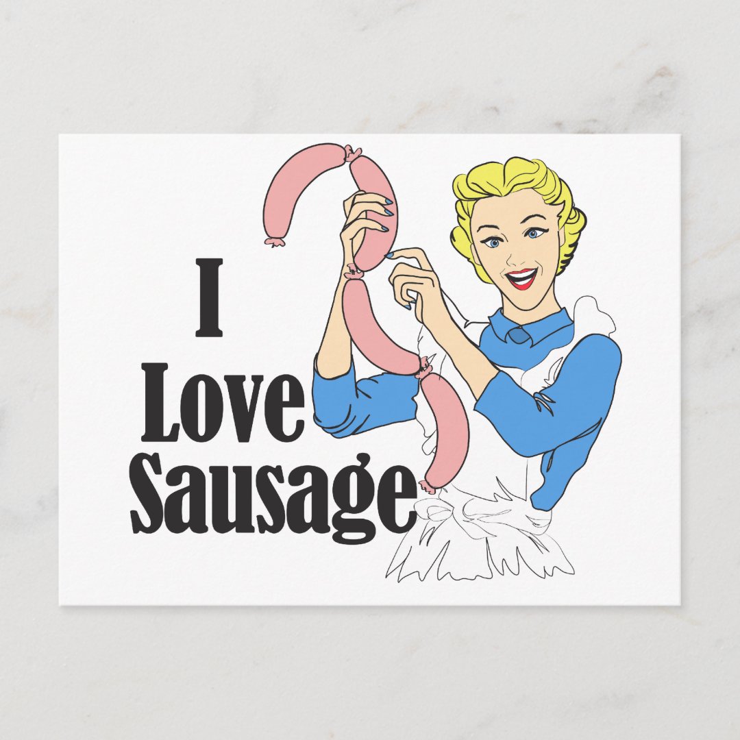 Sausage Postcard | Zazzle