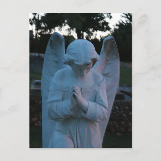Savannah GA Angel statue in cemetary Postcard | Zazzle